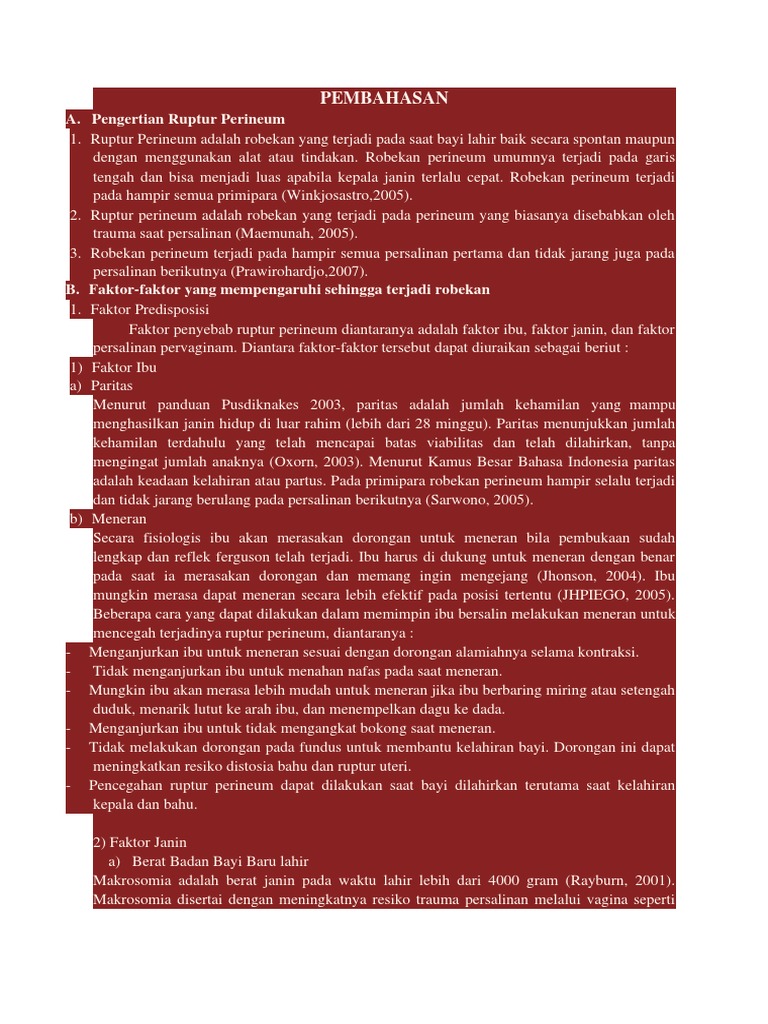 Ruptur Porsio | PDF