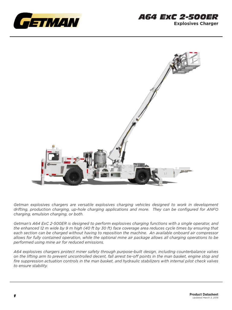 A64 ExC 2-500ER Explosives Charger | PDF | Computers