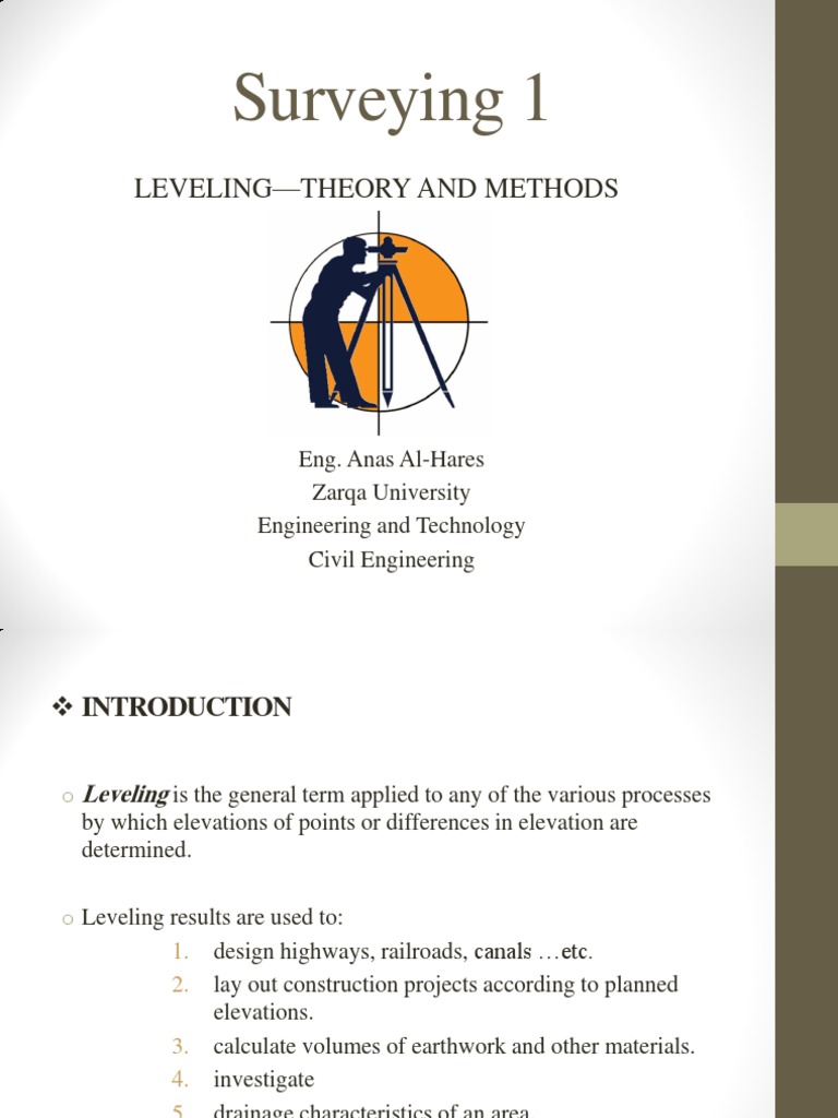 Leveling Theory and Methods in Civil Engineering | PDF | Geomatics ...