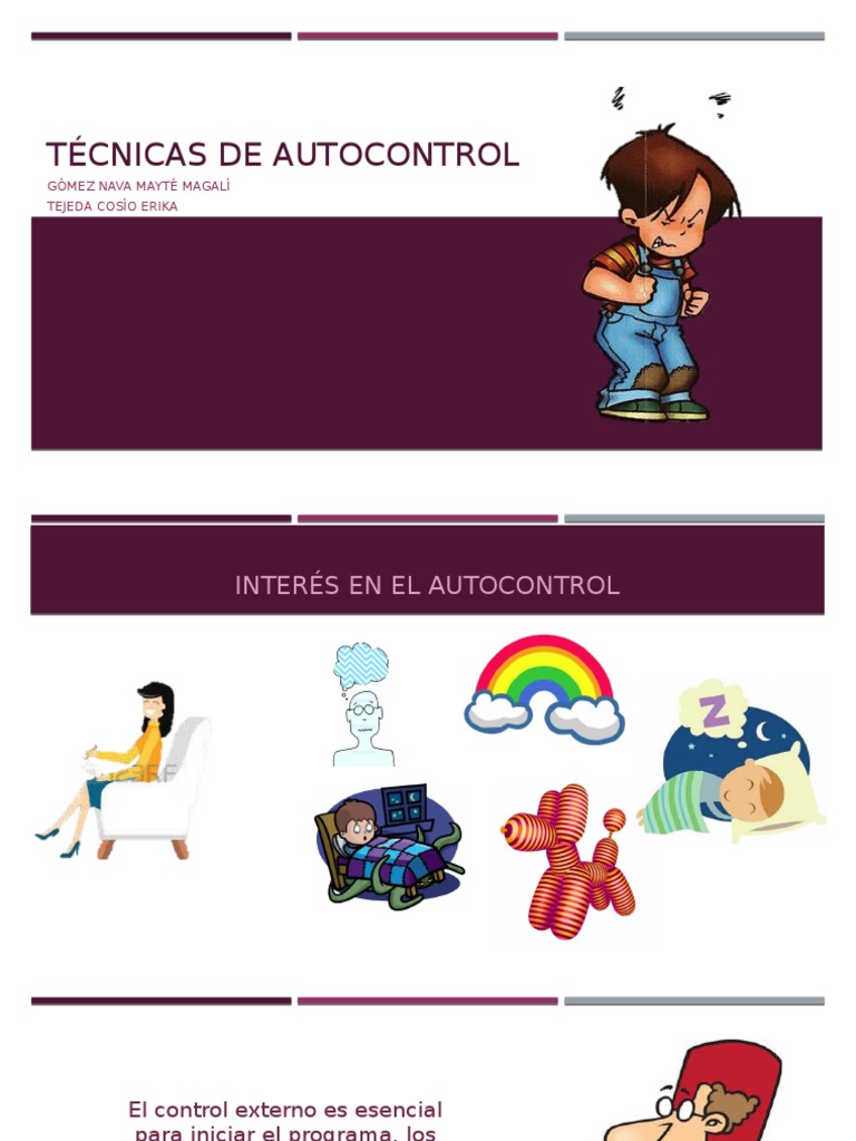 Técnicas de Autocontrol 1 | PDF | Desarrollo personal | Comportamiento