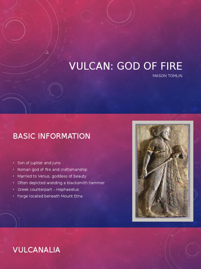 Vulcan: Roman God of Fire and Craftsmanship | PDF