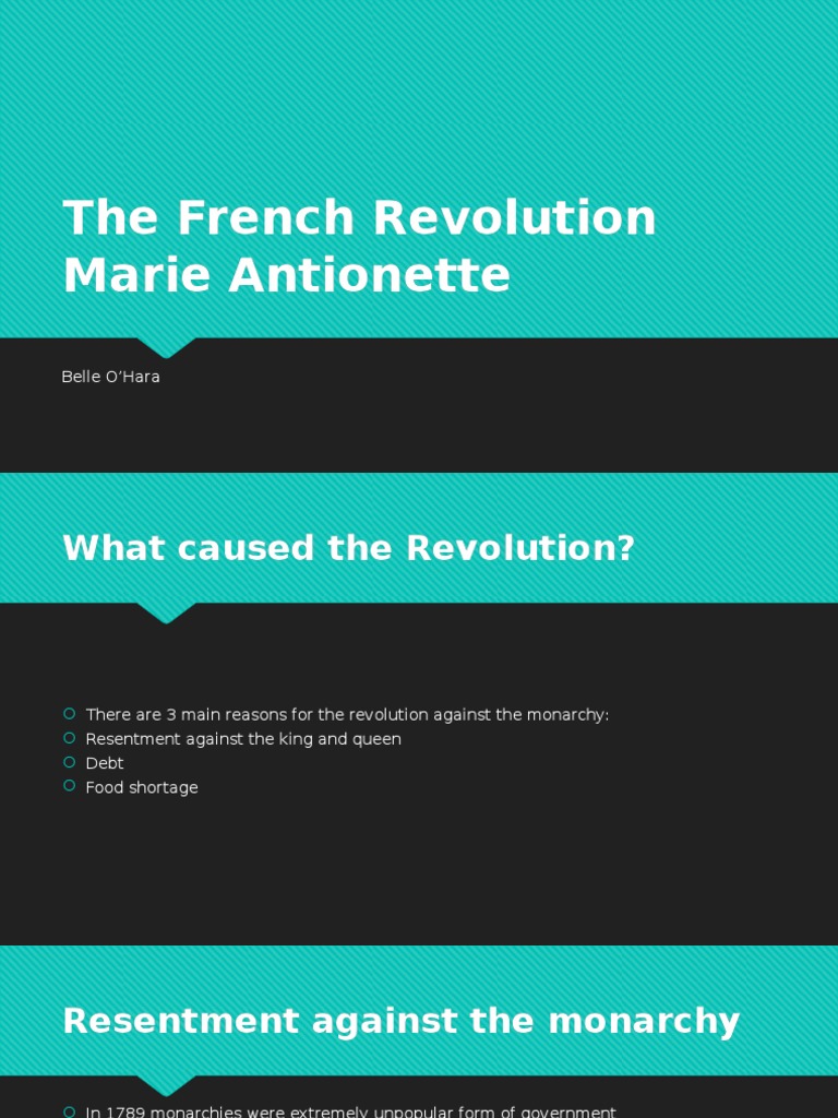 The French Revolution | PDF | Marie Antoinette | French Revolution