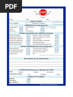 Tarjeta Stop | PDF | Salud y bienestar | Medicina