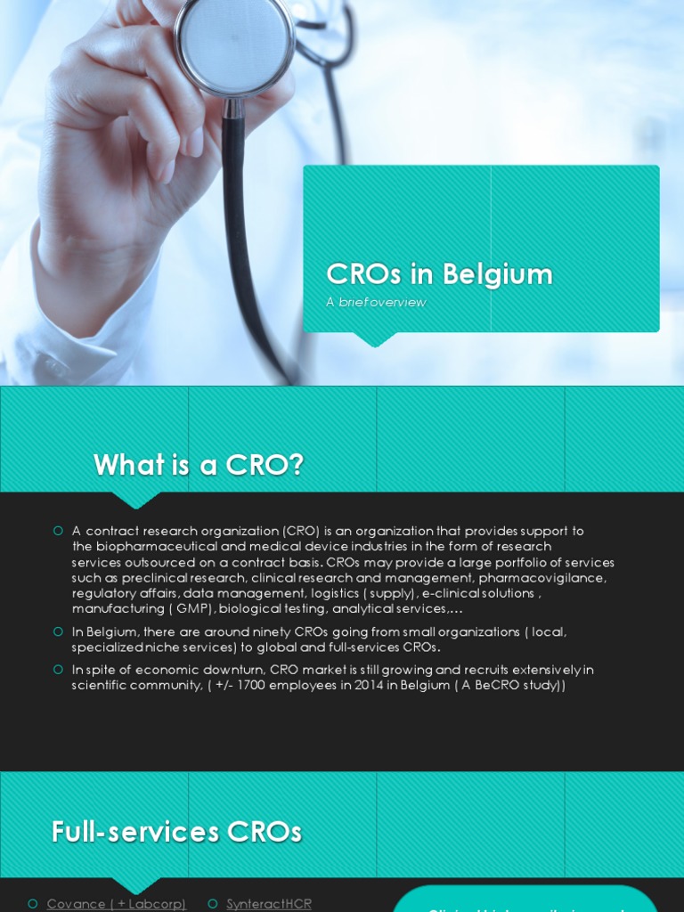 CROs in Belgium | PDF | Pharmacovigilance | Clinical Trial