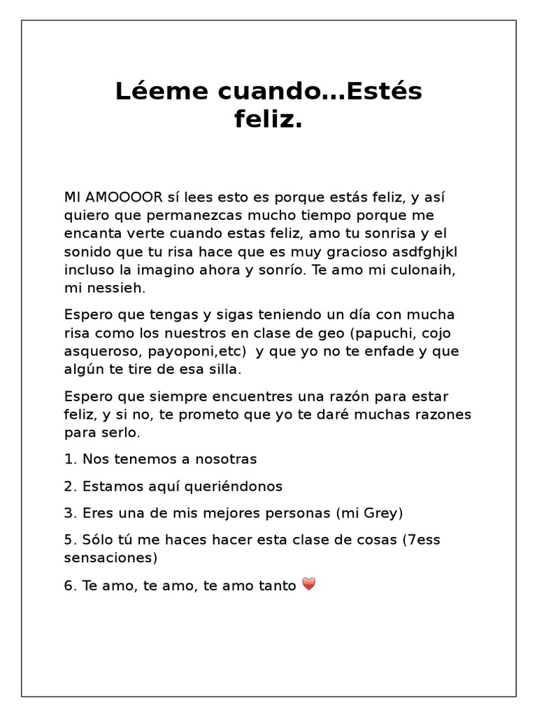 Léeme Cuando | Amor | Ocio