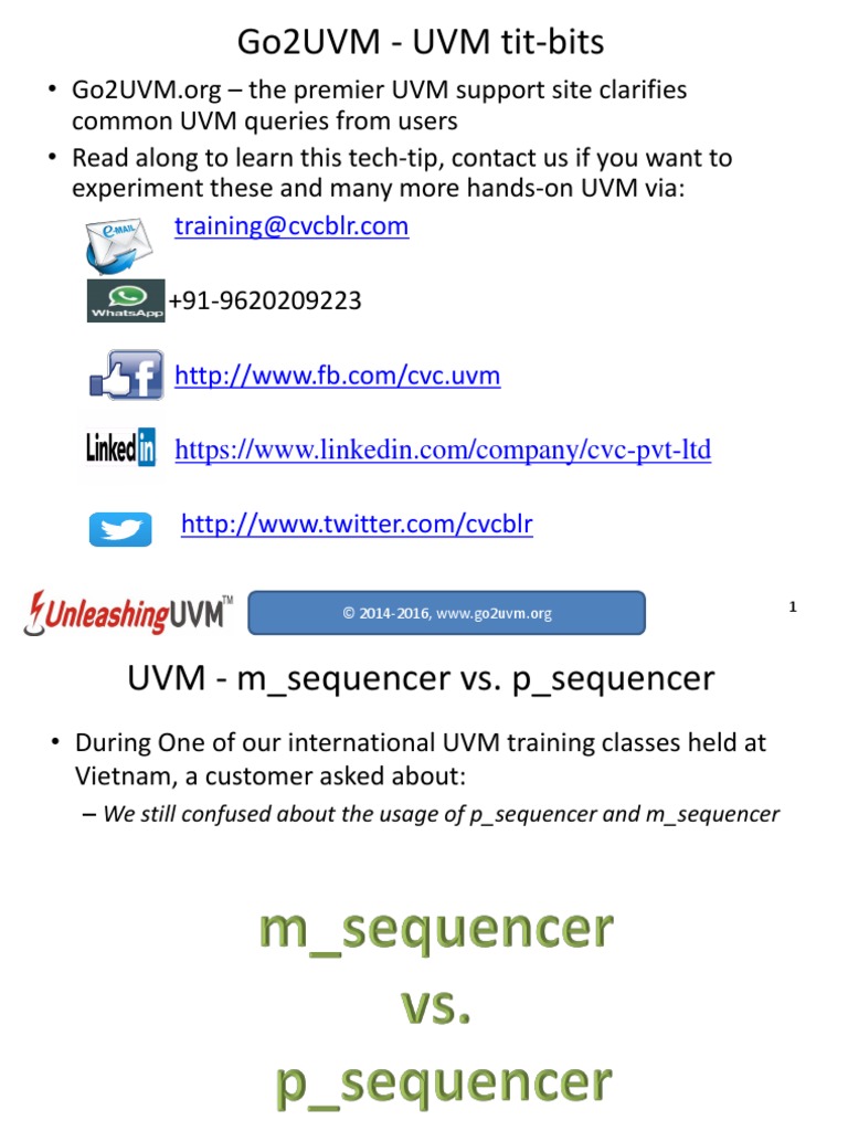 CVC M Sequencer Vs P Sequencer | PDF | Class (Computer Programming) | Programming Paradigms