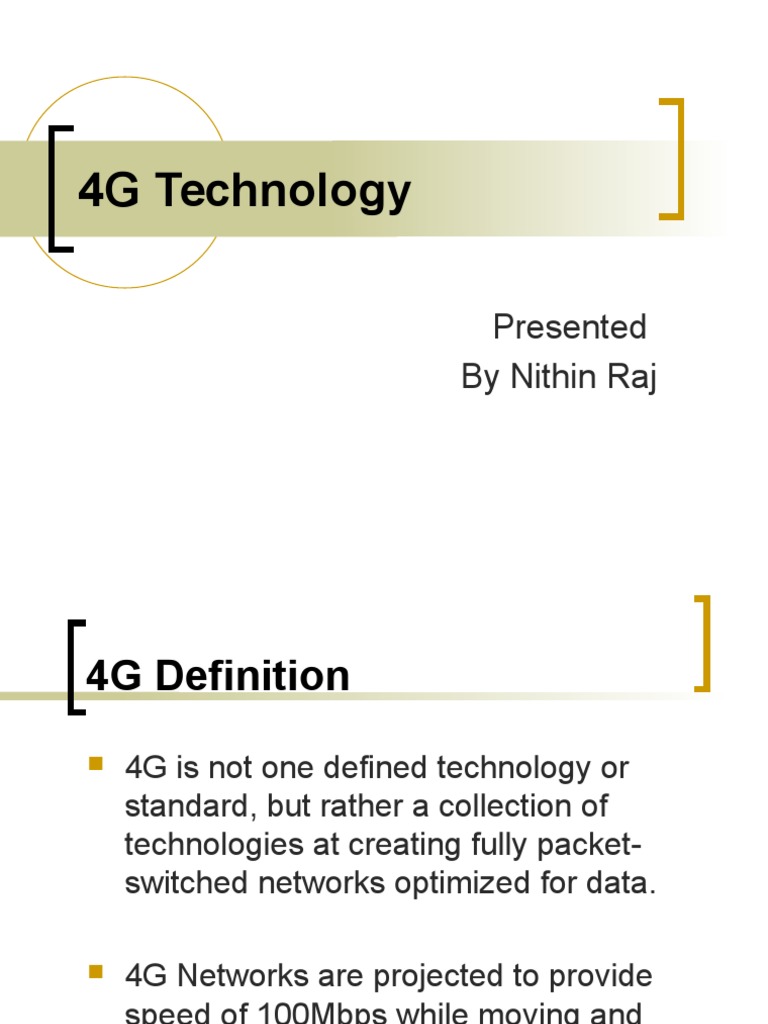 Overview of 4G Technology and Generations | PDF | Code Division ...