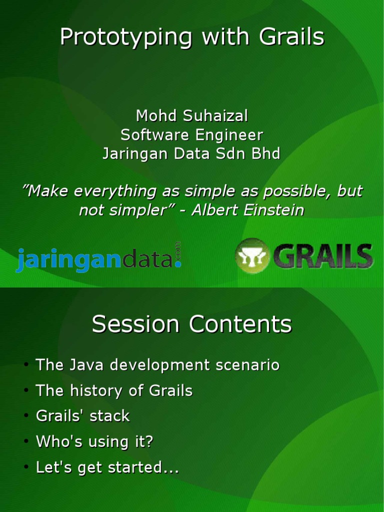 Prototyping With Grails | PDF | Java Platform | Computer Engineering