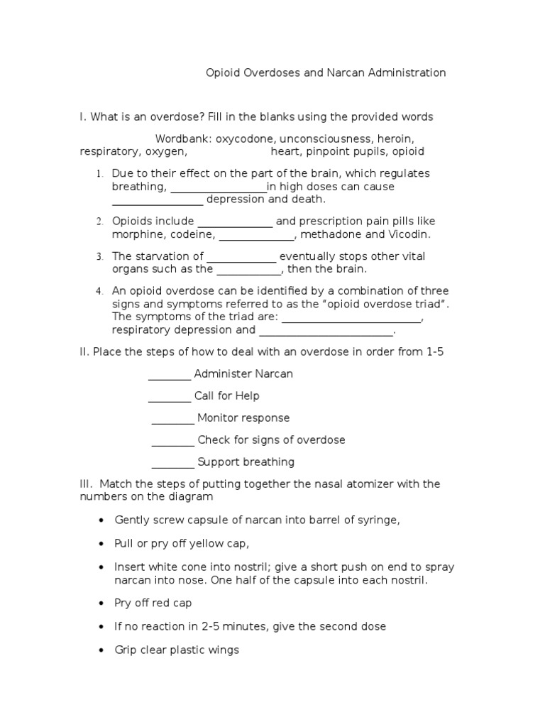 Opioid Overdose Response and Narcan Use | PDF | Self-Improvement | Wellness