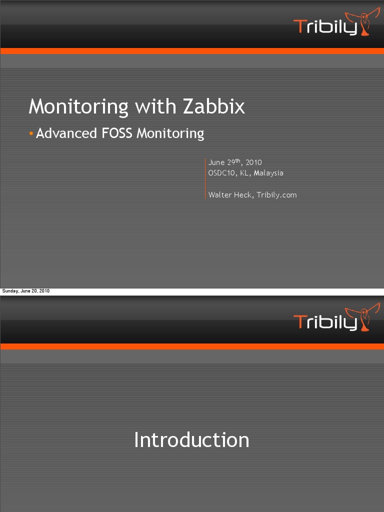 Zabbix Monitoring Overview by Tribily | PDF | Computing | Information ...