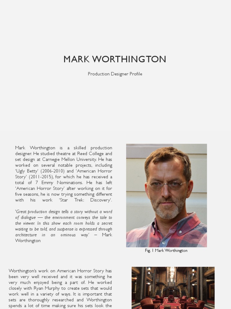 Mark Worthington | PDF | Television Series | Leisure