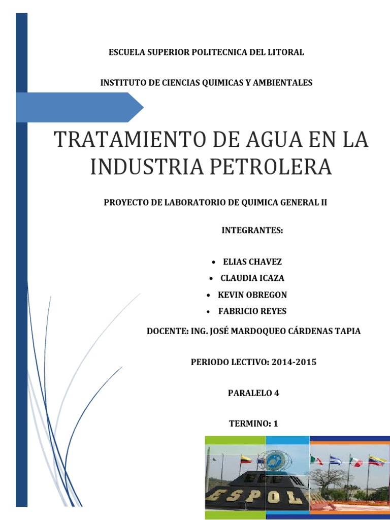 Proyecto de Tratamiento de Agua | PDF | Contaminación | Agua