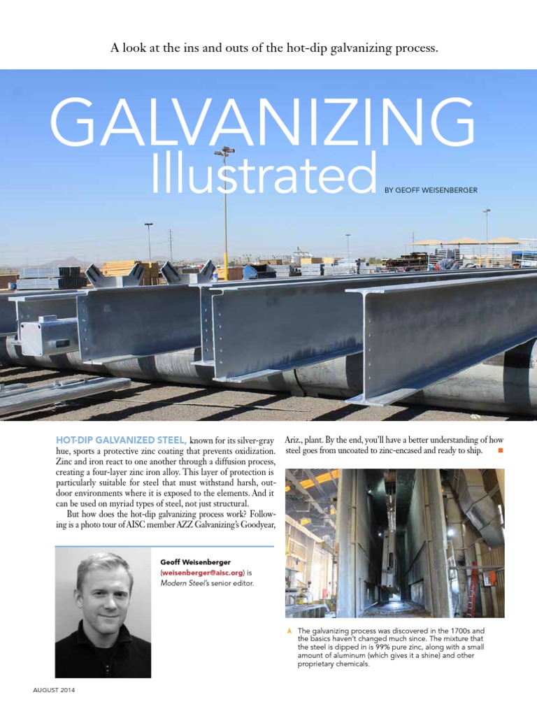 2014v08 Galvanizing Illustrated | Download Free PDF | Galvanization | Zinc