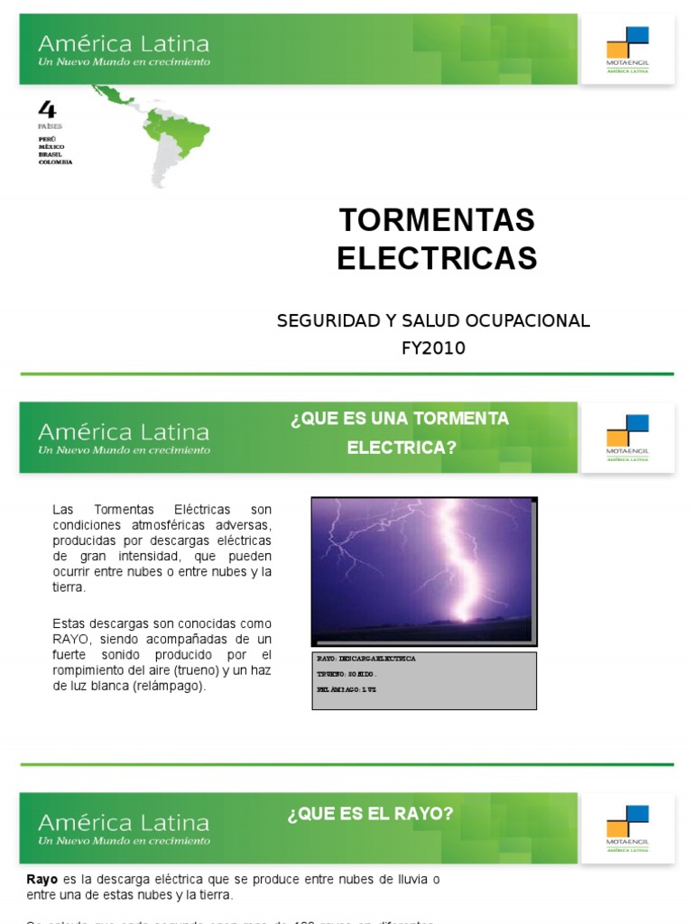 02 Tormentas Electricas MEP | PDF | Relámpago | Tormentas