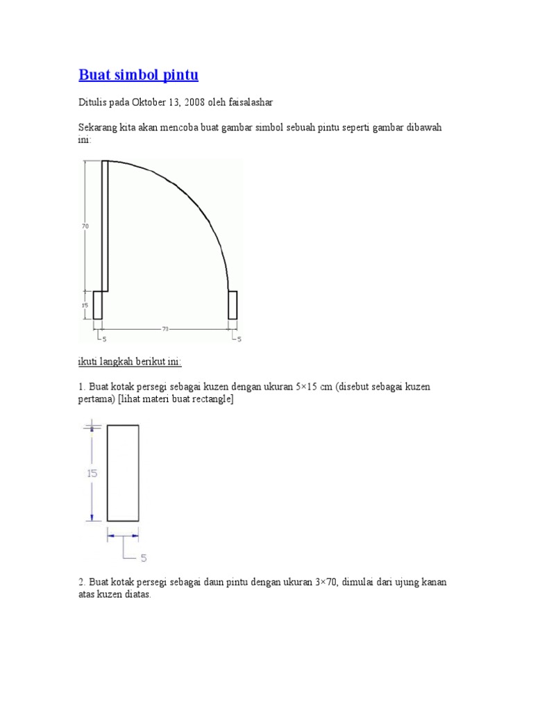 2 Buat Simbol Pintu | PDF