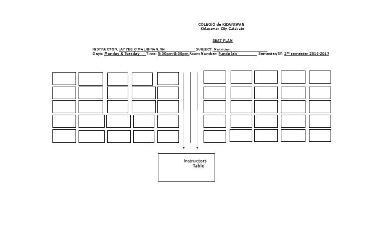 Colegio de Kidapawan: Instructors | PDF