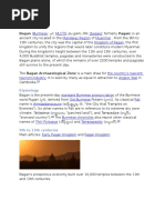 Bagan Myanmar Essay | PDF | Religion And Belief