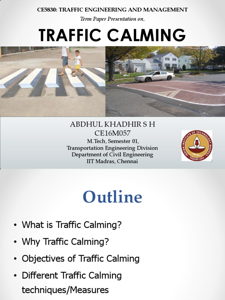Traffic Calming | PDF | Traffic | Road Safety