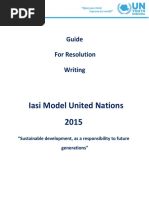 Model UN Made Easy: How To Write A Resolution | PDF | United Nations ...