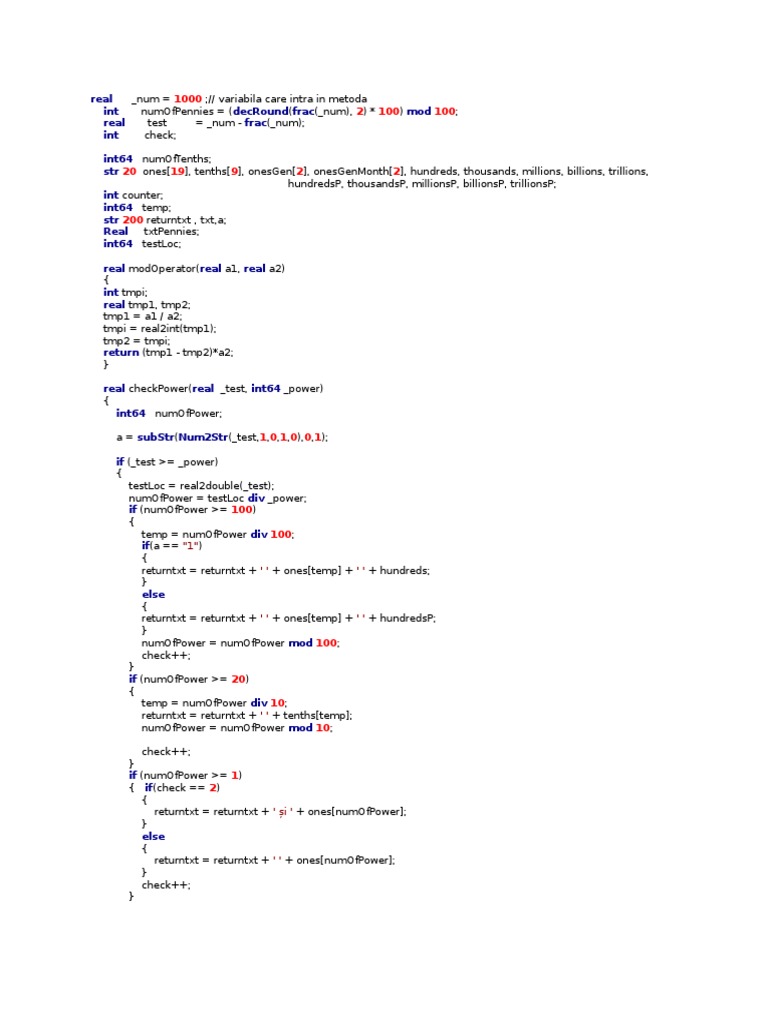 Real Int Decround Frac Mod Real Frac Int Int64 STR Int Int64 STR Real ...