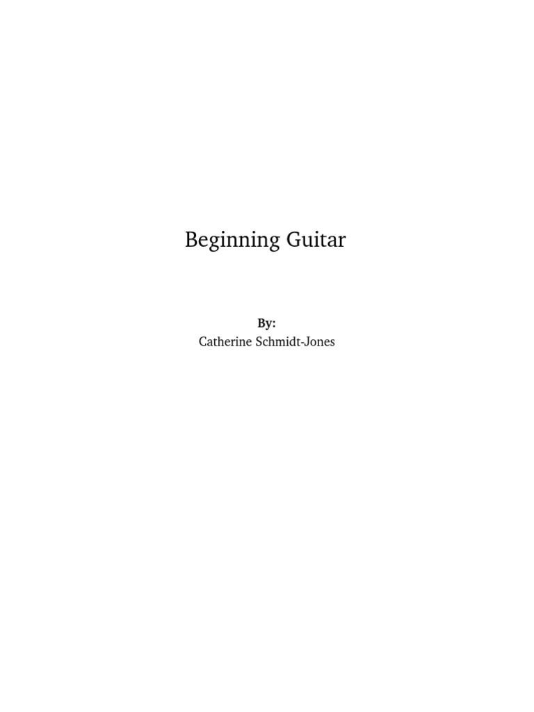 Beginning Guitar PDF | PDF