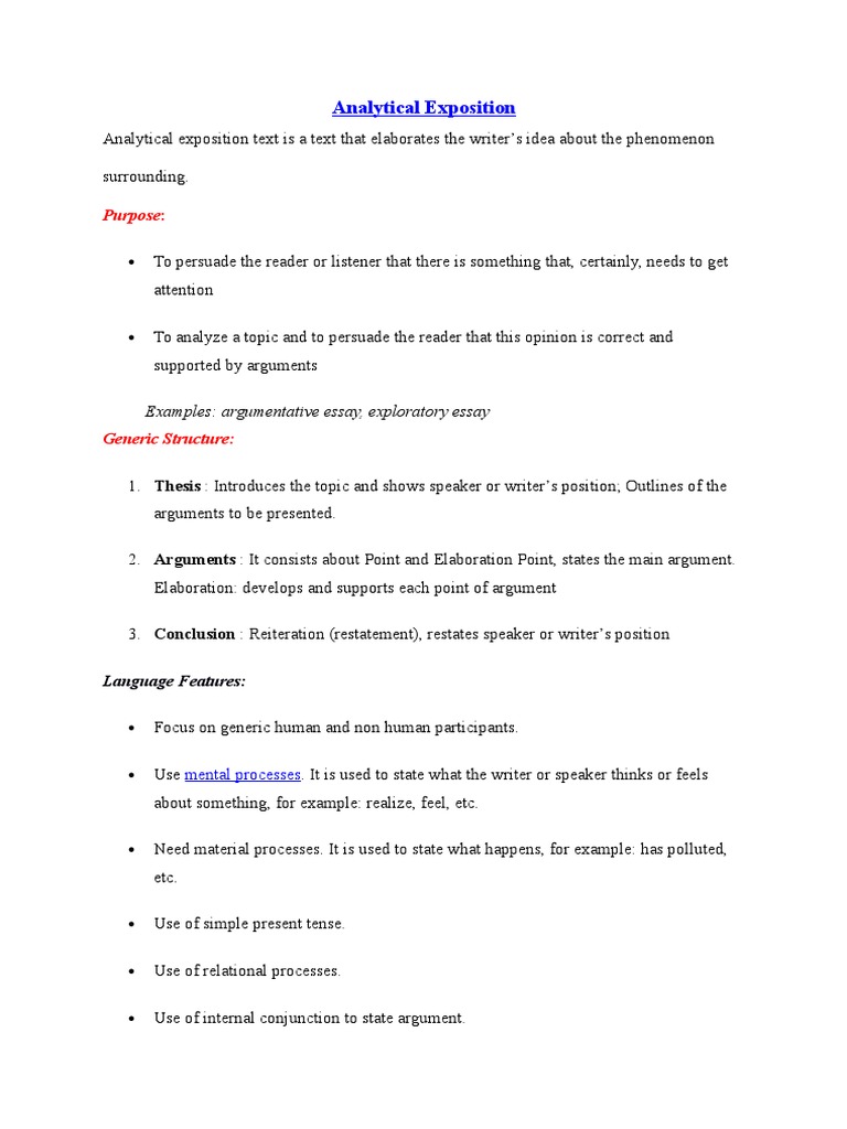 Understanding Analytical Exposition Texts | PDF | Career & Growth ...