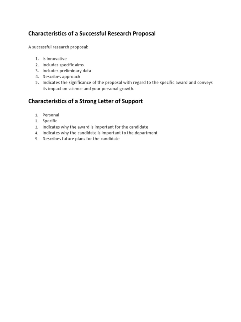 Key Traits of Effective Research Proposals | PDF