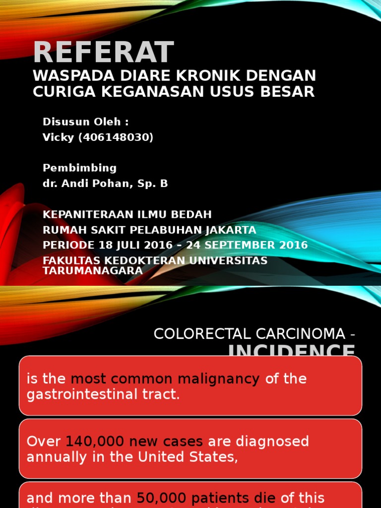 Referat CA Kolon | PDF | Colorectal Cancer | Gastroenterology