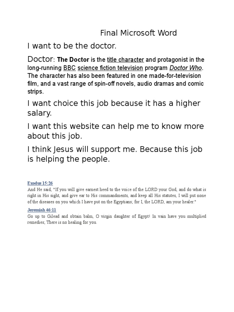 Computer Final Microsoft Word Project | PDF