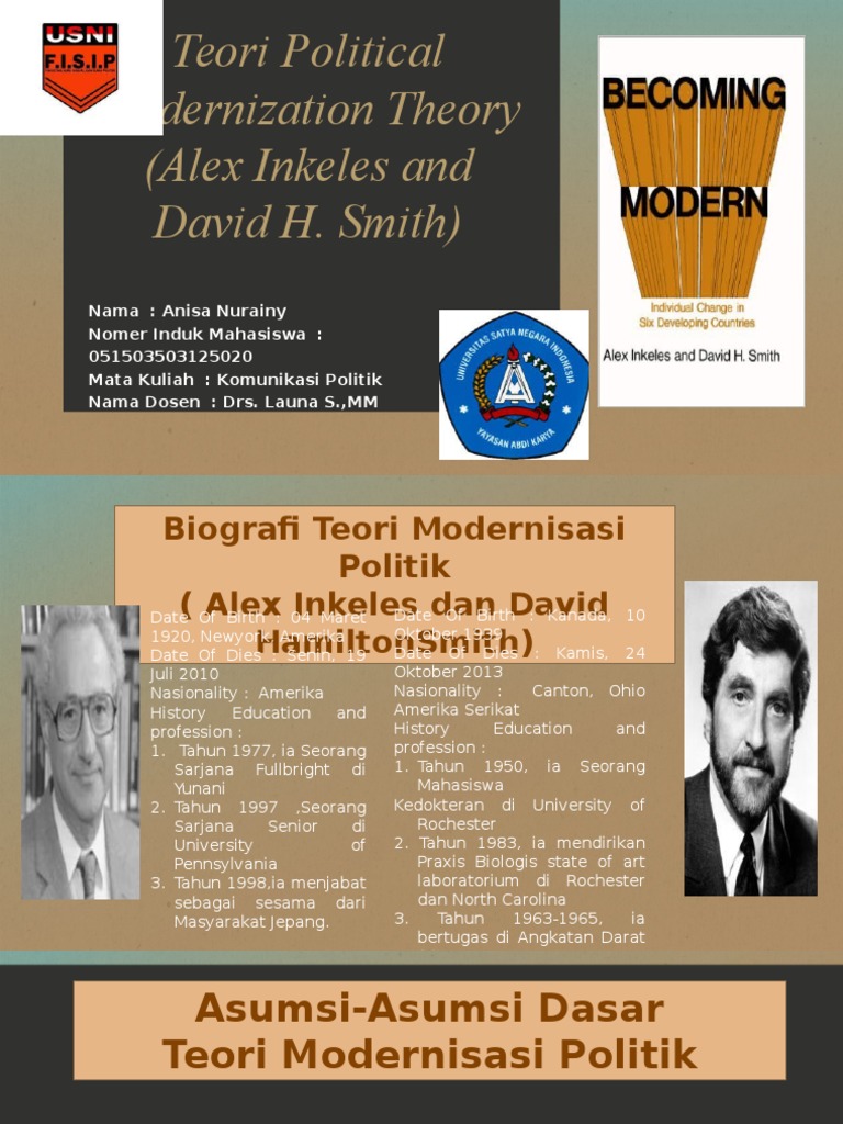 Teori Modernisasi Politik Inkeles-Smith | PDF | Politik | Ilmu Sosial