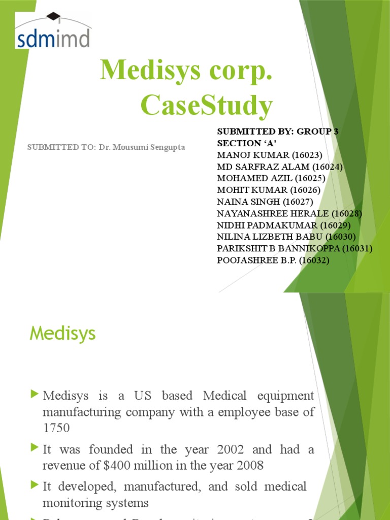 Medisys Case Study | PDF | Business | Computing And Information Technology