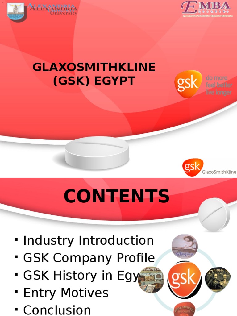 GSK EGYPT | Glaxo Smith Kline | Generic Drug