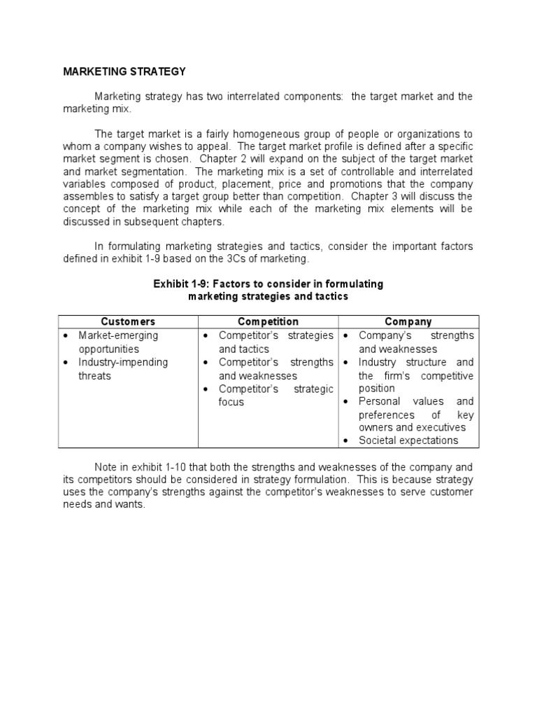 Marketing Strategy | Download Free PDF | Strategic Management ...