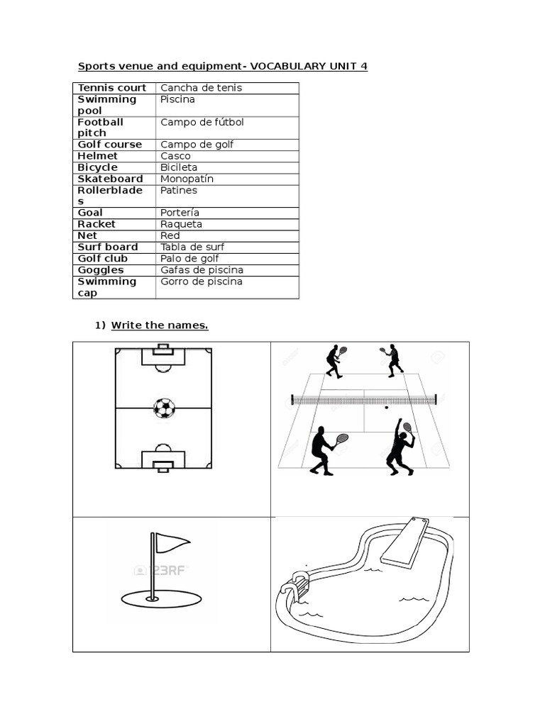 Sports Vocabulary for Beginners | PDF