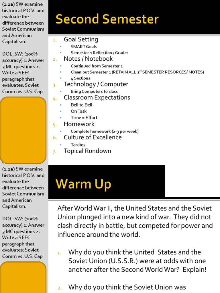 Day 1 - 2017 - Origins of The Cold War - II | PDF | Communism | Capitalism