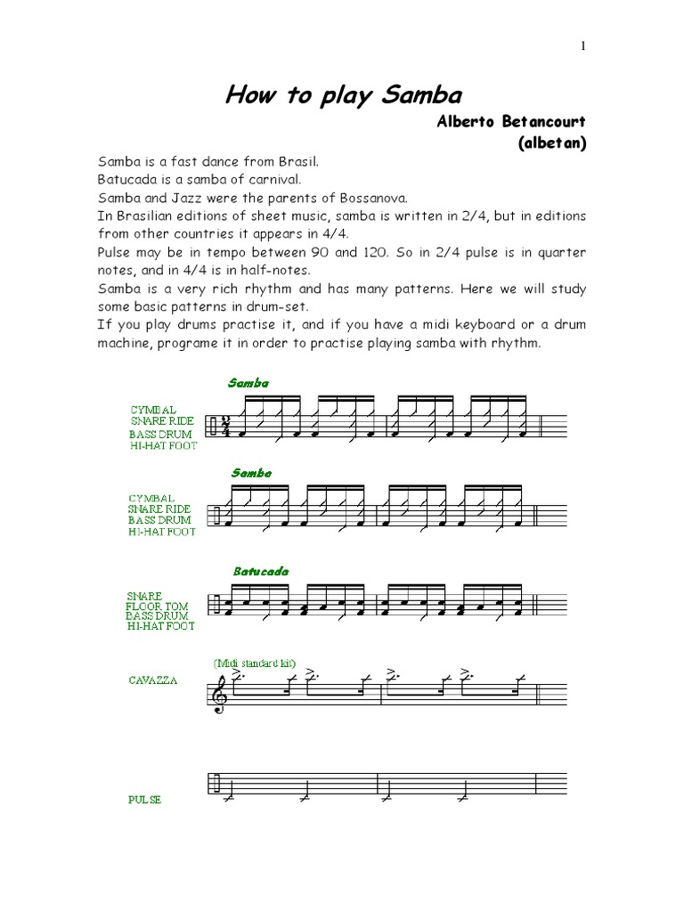 How To Play Samba PDF | PDF