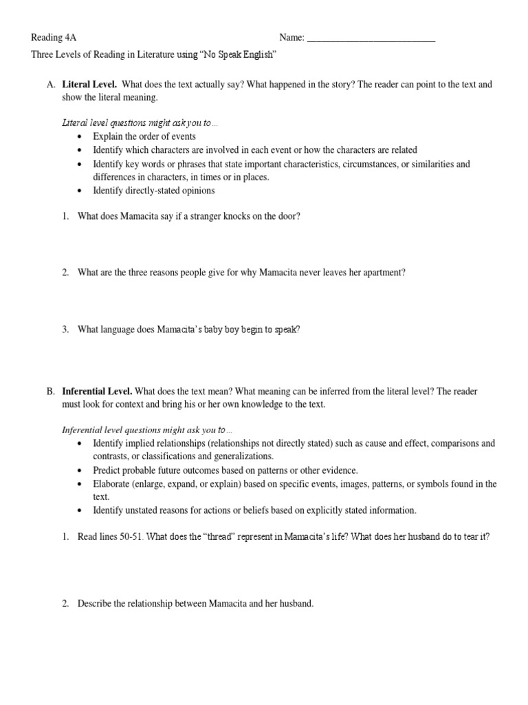 Three Levels of Reading Guide | PDF | Reason | Epistemology