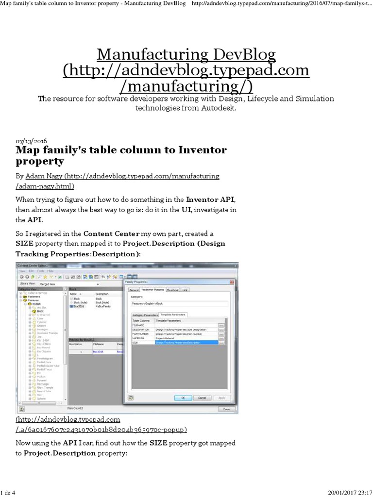 Inventor API Property Mapping Guide | PDF | Areas Of Computer Science ...