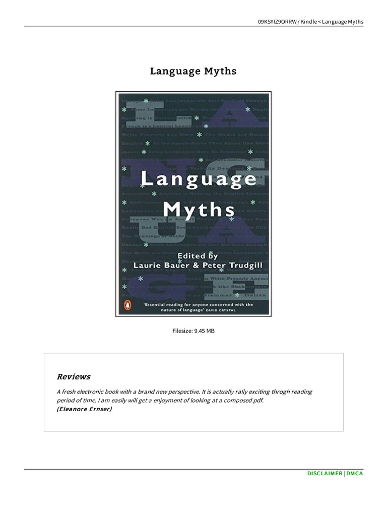 Language Myths | PDF | Information Science | Publishing
