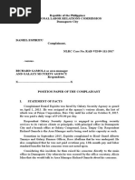 Position Paper - Labor | PDF | Labor | Common Law