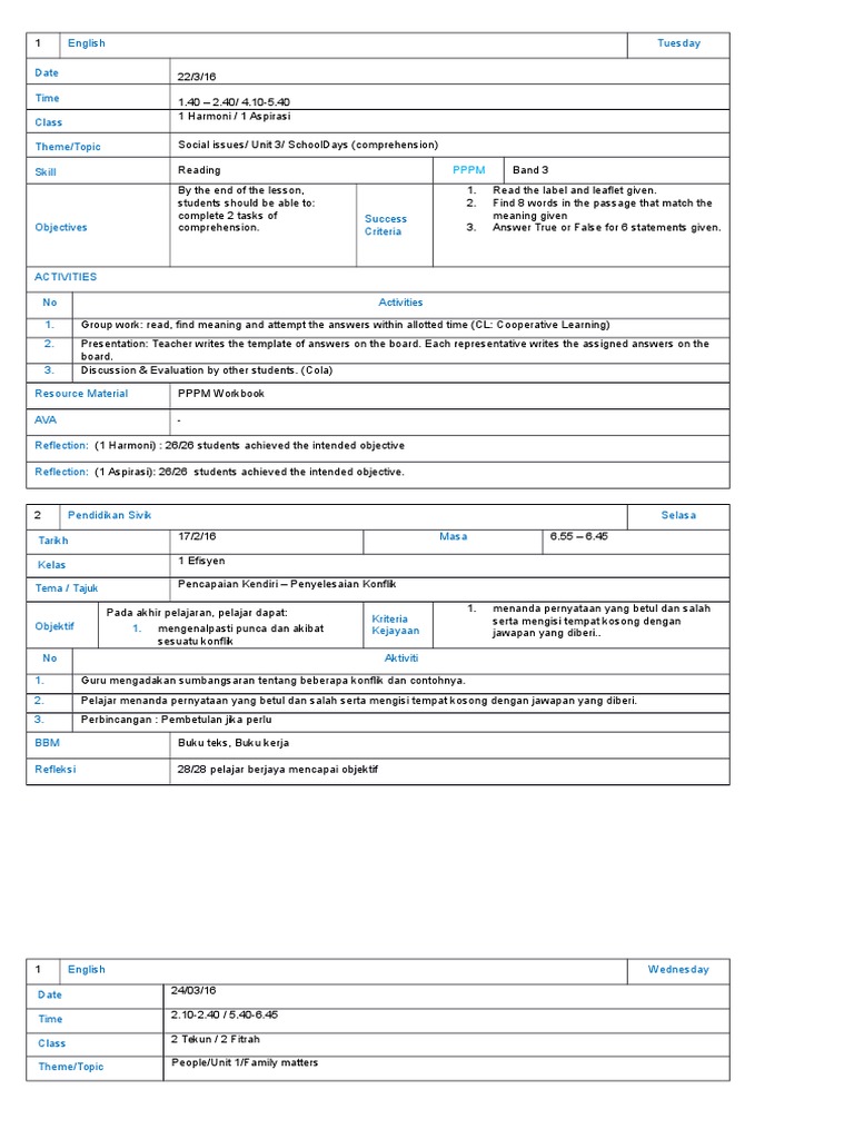 Sample RPH English | PDF | English Language | Human Communication