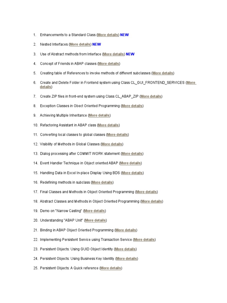 Ooabap Tutorials Example Pdf Class Computer Programming Object