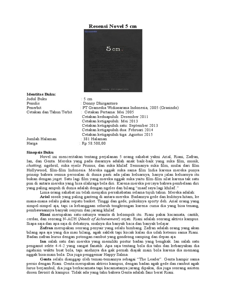 Resensi Novel 5 CM | PDF