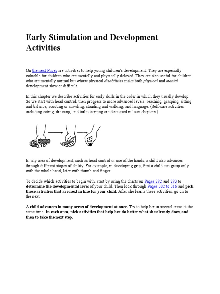 Early Stimulation for Children with CP | PDF