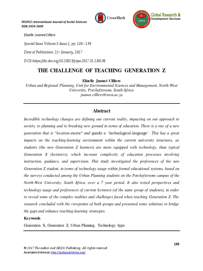 The Challenge of Teaching Generation Z | PDF | Social Media | Popular ...