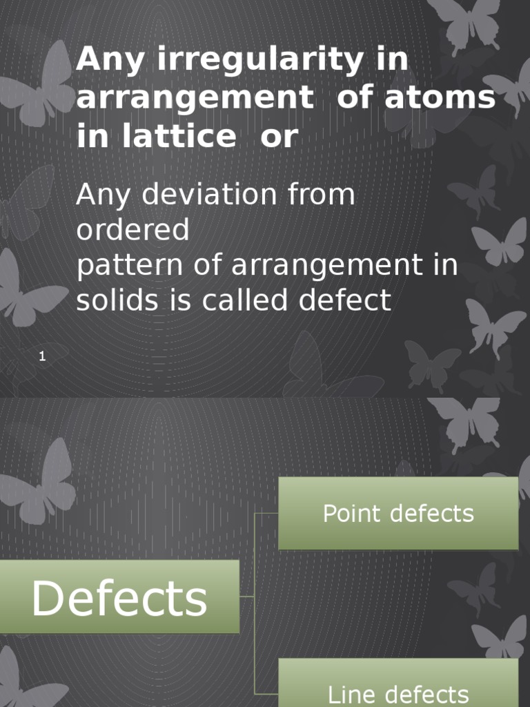 Defects in Solid S | PDF | Semiconductors | Doping (Semiconductor)