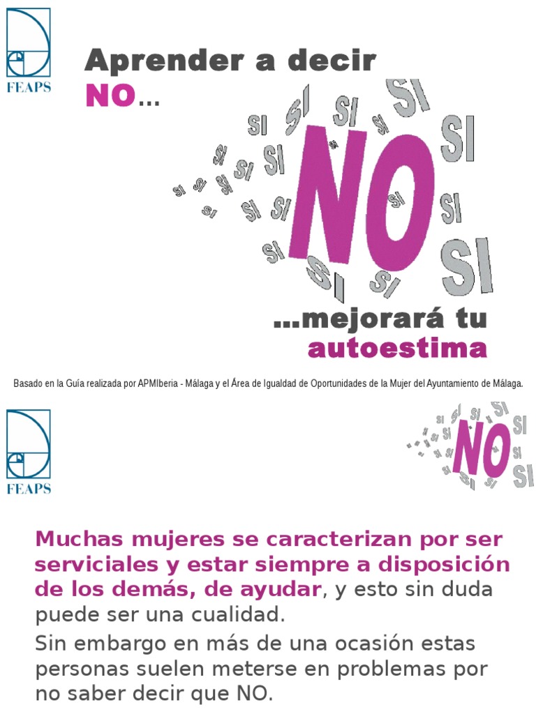 Aprender A Decir No Pdf Science Ciencia Humana