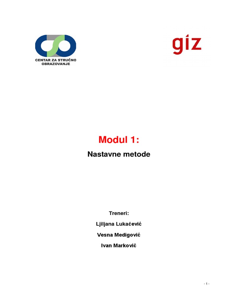 Prirucnik Nastavne Metode | PDF