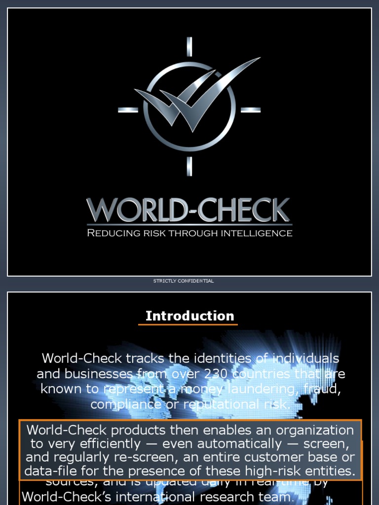 World-Check: High-Risk Screening Solution | PDF | National Security ...