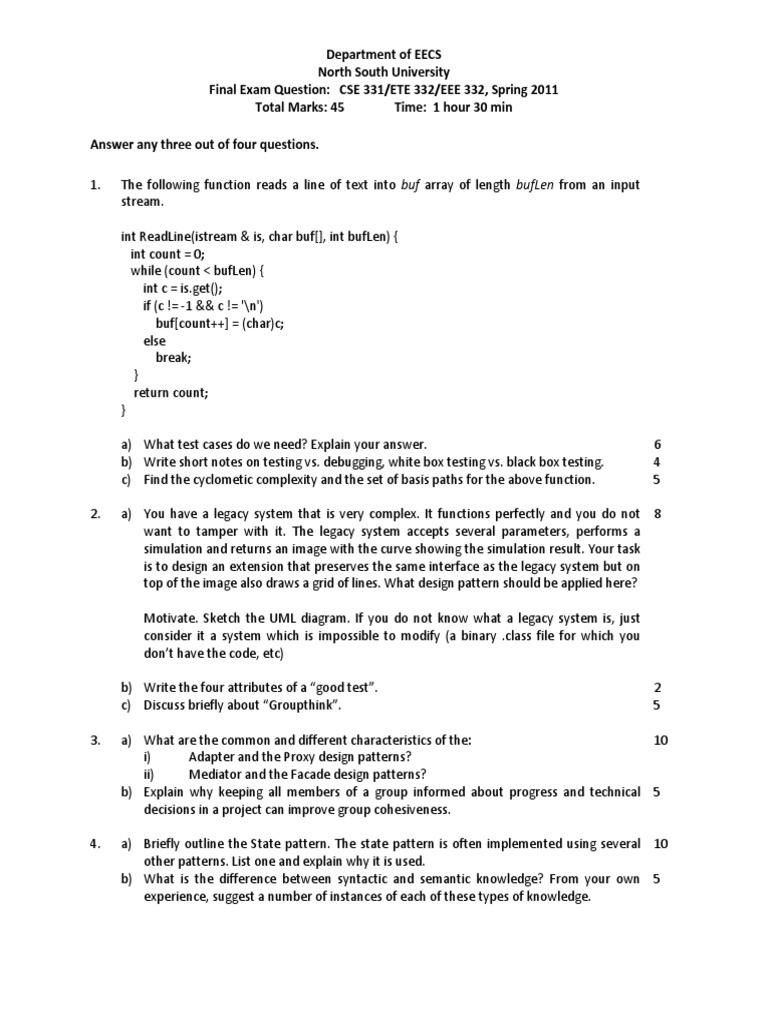 Final Question For CSE327 | PDF